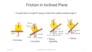 Class Presentation on Friction for engineering mechanics | PDF