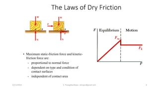 Class Presentation on Friction for engineering mechanics | PDF