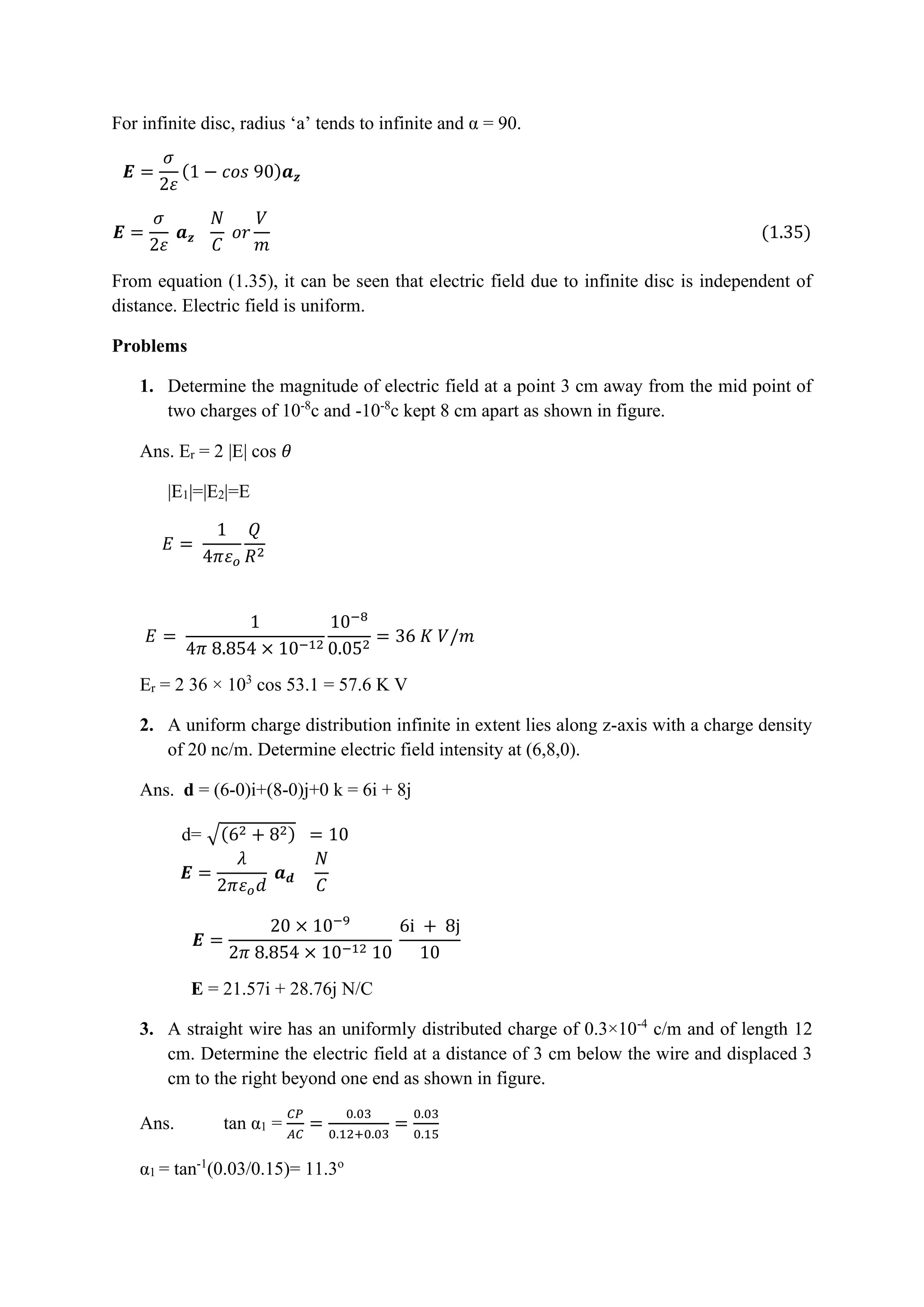 EMF unit-1 ELECTROSTATICS: Coulomb’s Law, Gauss’s Law | PDF