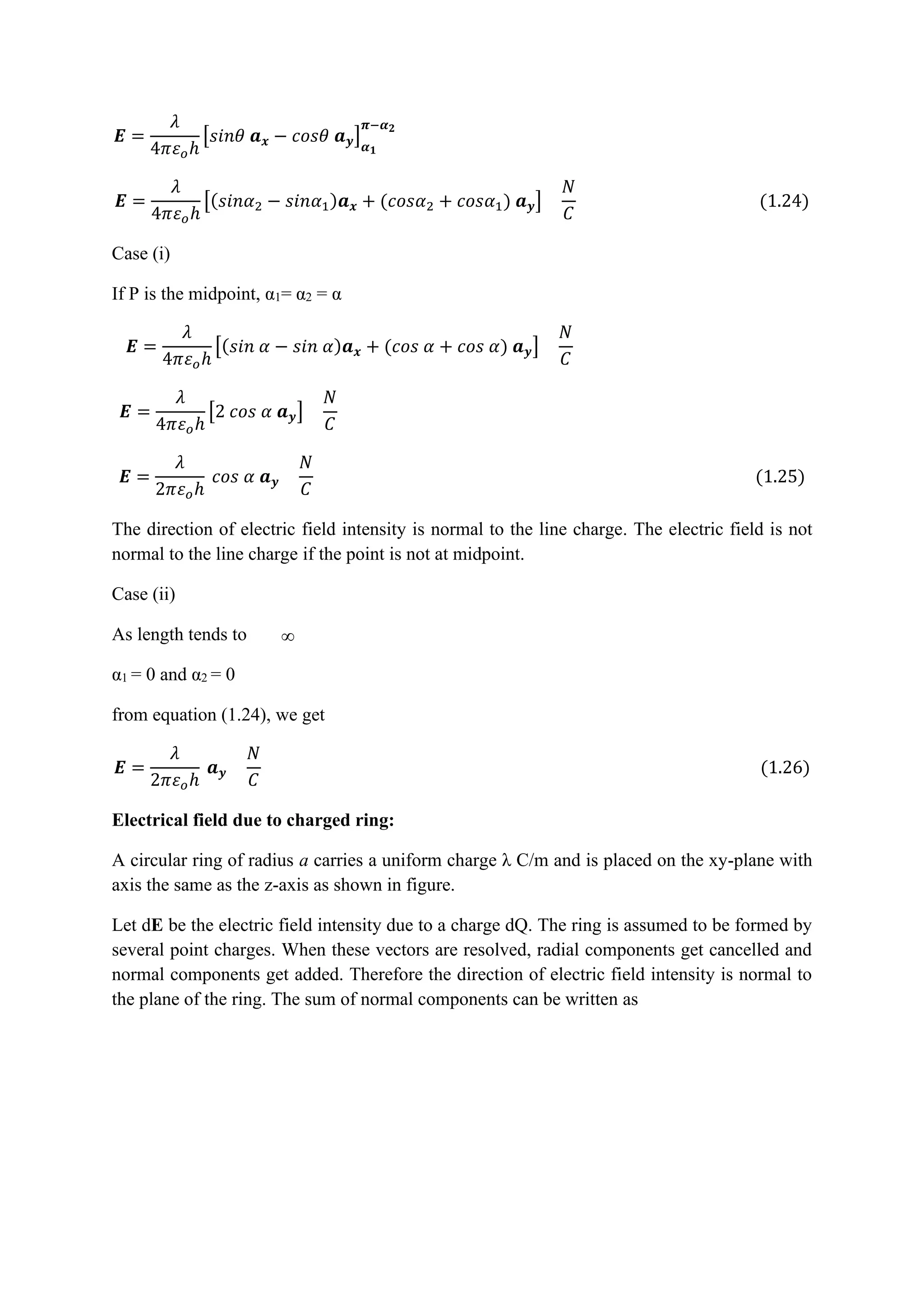 EMF unit-1 ELECTROSTATICS: Coulomb’s Law, Gauss’s Law | PDF