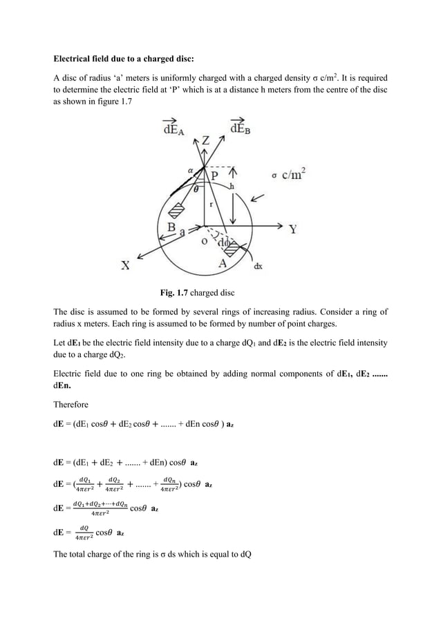 EMF unit-1 ELECTROSTATICS: Coulomb’s Law, Gauss’s Law | PDF