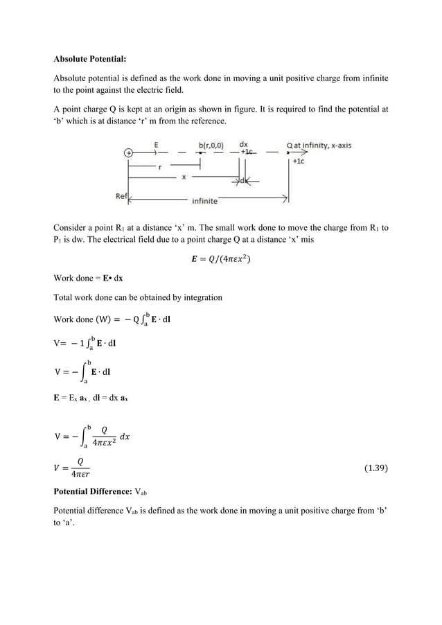 EMF unit-1 ELECTROSTATICS: Coulomb’s Law, Gauss’s Law | PDF