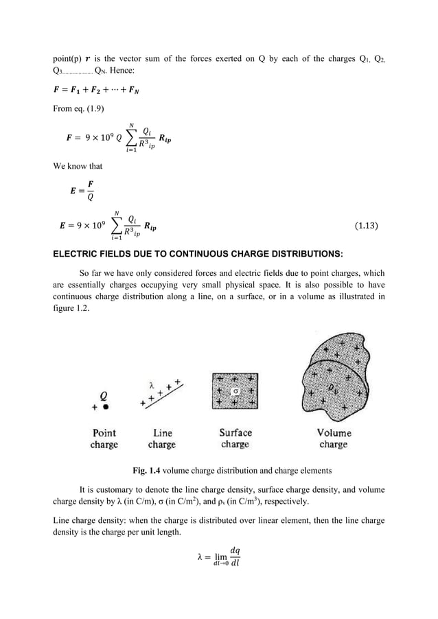 EMF unit-1 ELECTROSTATICS: Coulomb’s Law, Gauss’s Law | PDF