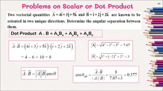 Electromagnetic fields: Review of vector algebra | PPTX