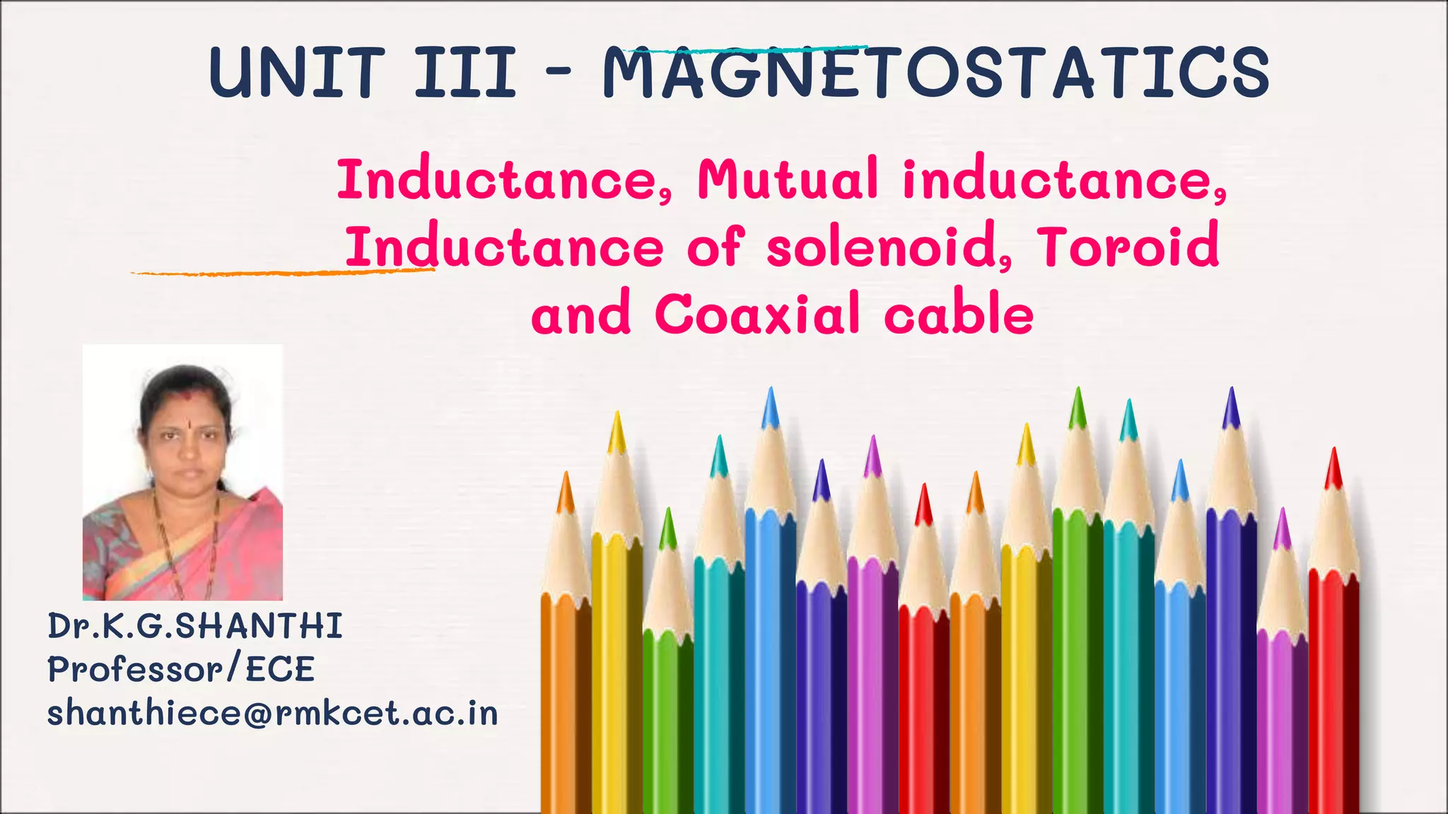 Unit-3:Magnetostatics | PPT