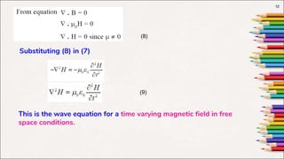 UNIT IV - WAVE EQUATIONS AND THEIR SOLUTION | PPT