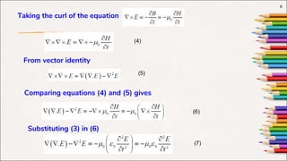 UNIT IV - WAVE EQUATIONS AND THEIR SOLUTION | PPT