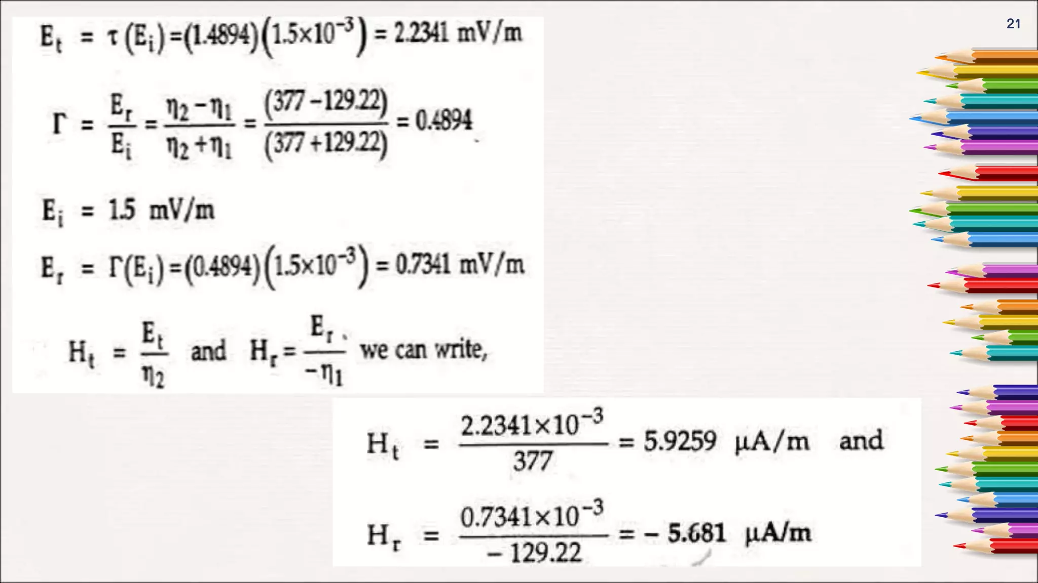 Unit V-Electromagnetic Fields-Normal incidence at a plane dielectric boundary, Normal incidence ...