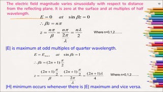Unit V-Electromagnetic Fields-Normal incidence at a plane dielectric ...