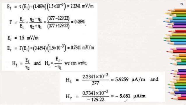Unit V-Electromagnetic Fields-Normal incidence at a plane dielectric boundary, Normal incidence ...