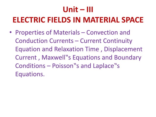 EMF UNIT 1 - part 1.pptx | Physics | Science
