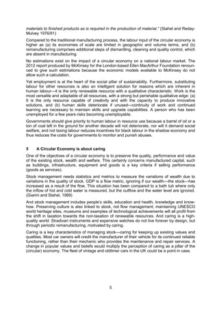 article Walter Stahel on Circular Economy | PDF