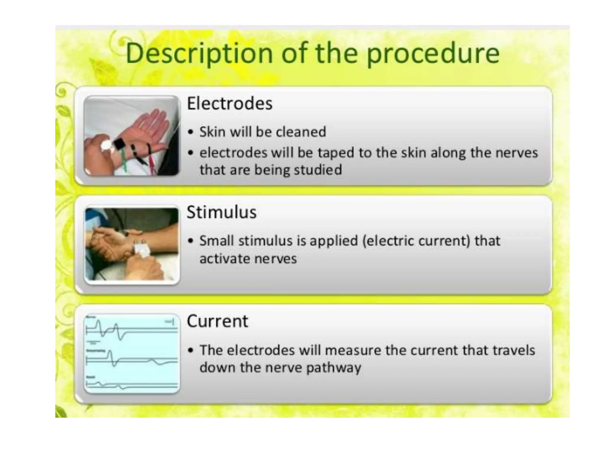 electromyography purpose ,prepration,working pptx | PPT