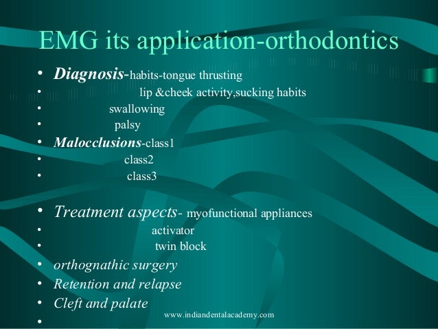 Emg (2) /certified fixed orthodontic courses by Indian dental academy