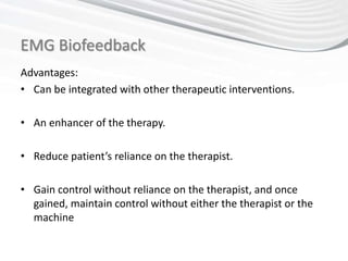 Emg biofeedback in neurological diseases | PPTX