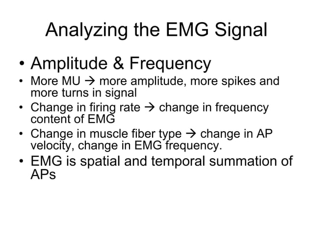 EMG Lecture 10-1-2015.ppt electromyography | PPT