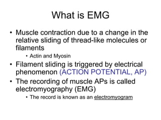 EMG Lecture 10-1-2015.ppt electromyography | PPT