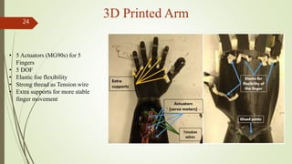 EMG controlled Prosthetic Arm | PPTX