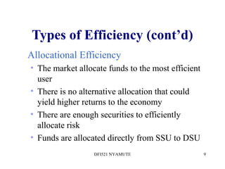 Efficiency Market Hypothesis | PPT