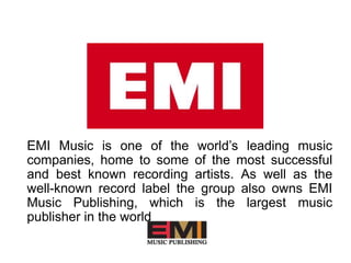 EMI Marketing Analysis | PPTX