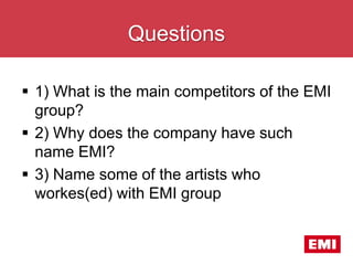 EMI Marketing Analysis | PPTX