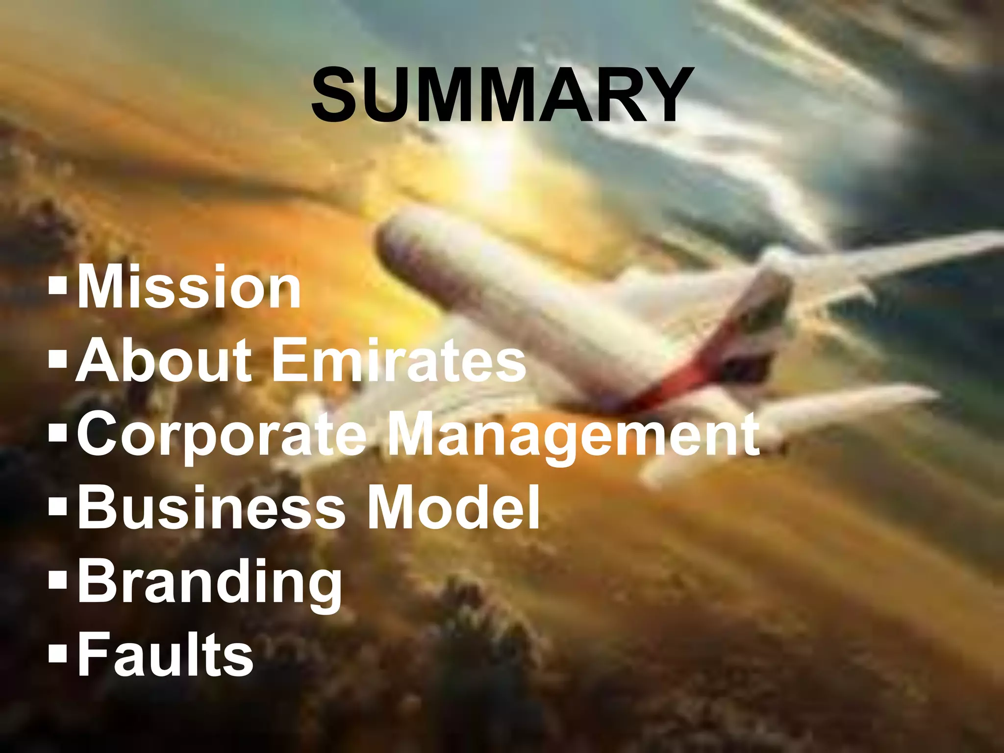 a case study of Emirates | PPTX