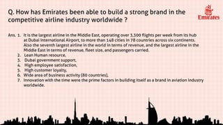 Emirates- A marketing excellence case study | PDF