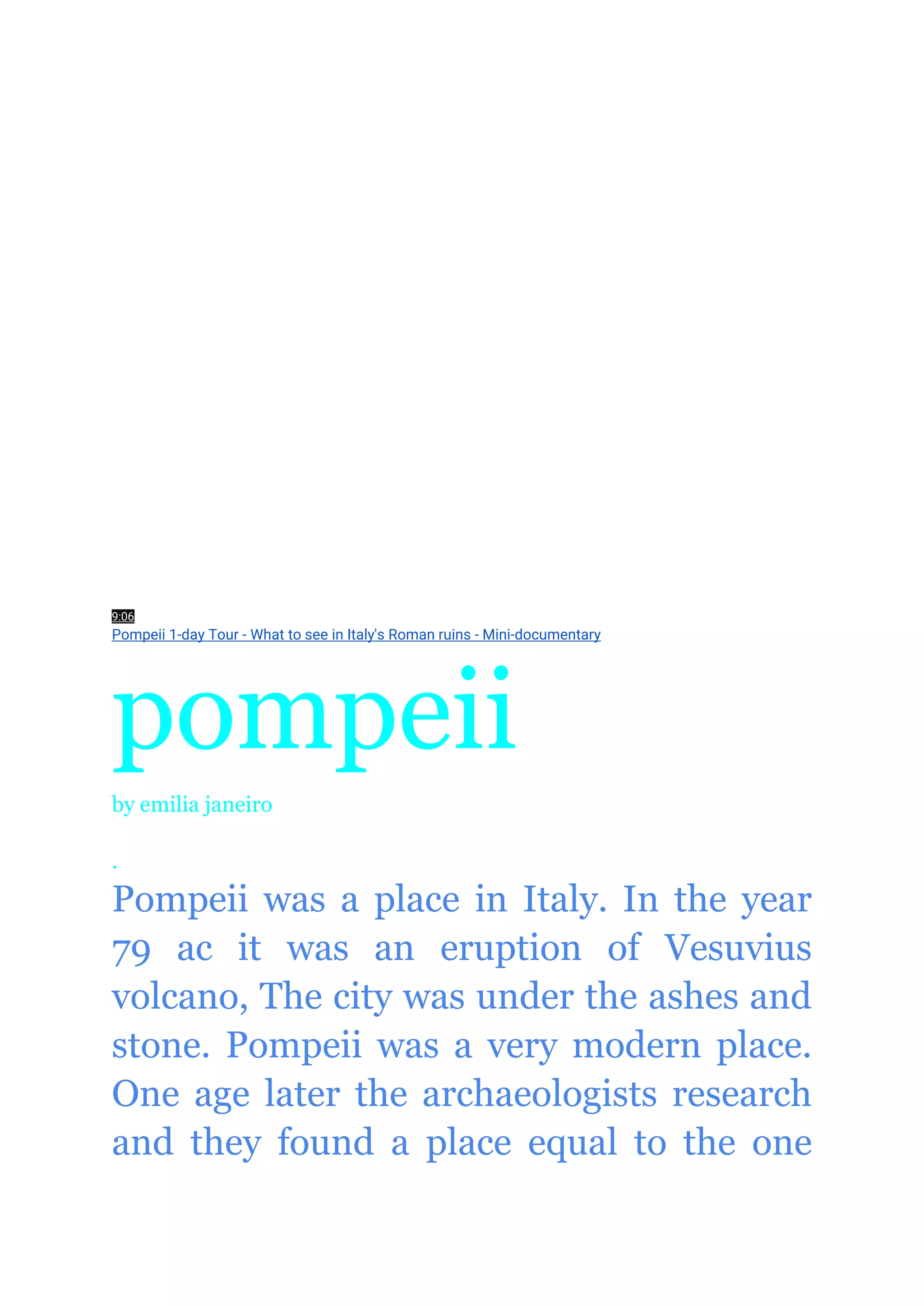 Pompeii | PDF