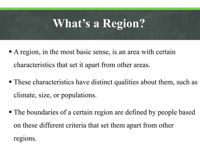 Types and delineation of regions ppt | PPTX