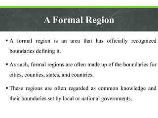 Types and delineation of regions ppt | PPTX