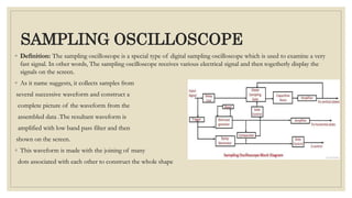 SAMPLING AND STORAGE OSCILLOSCOPE | PPTX