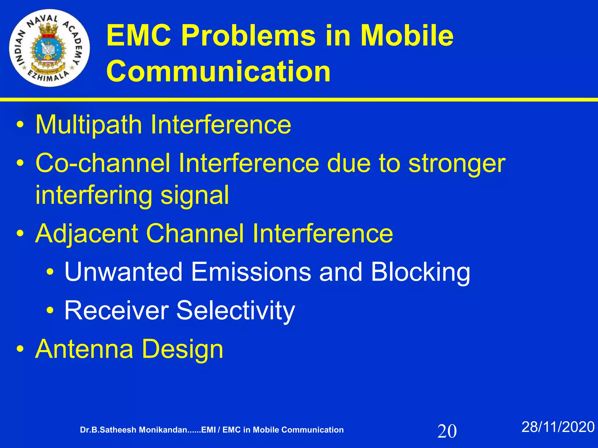 EMI/EMC in Mobile Communication | PDF