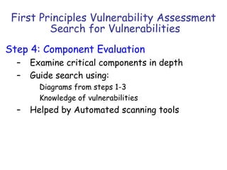 First Principles Vulnerability Assessment | PDF | Operating Systems | Computer Software and ...