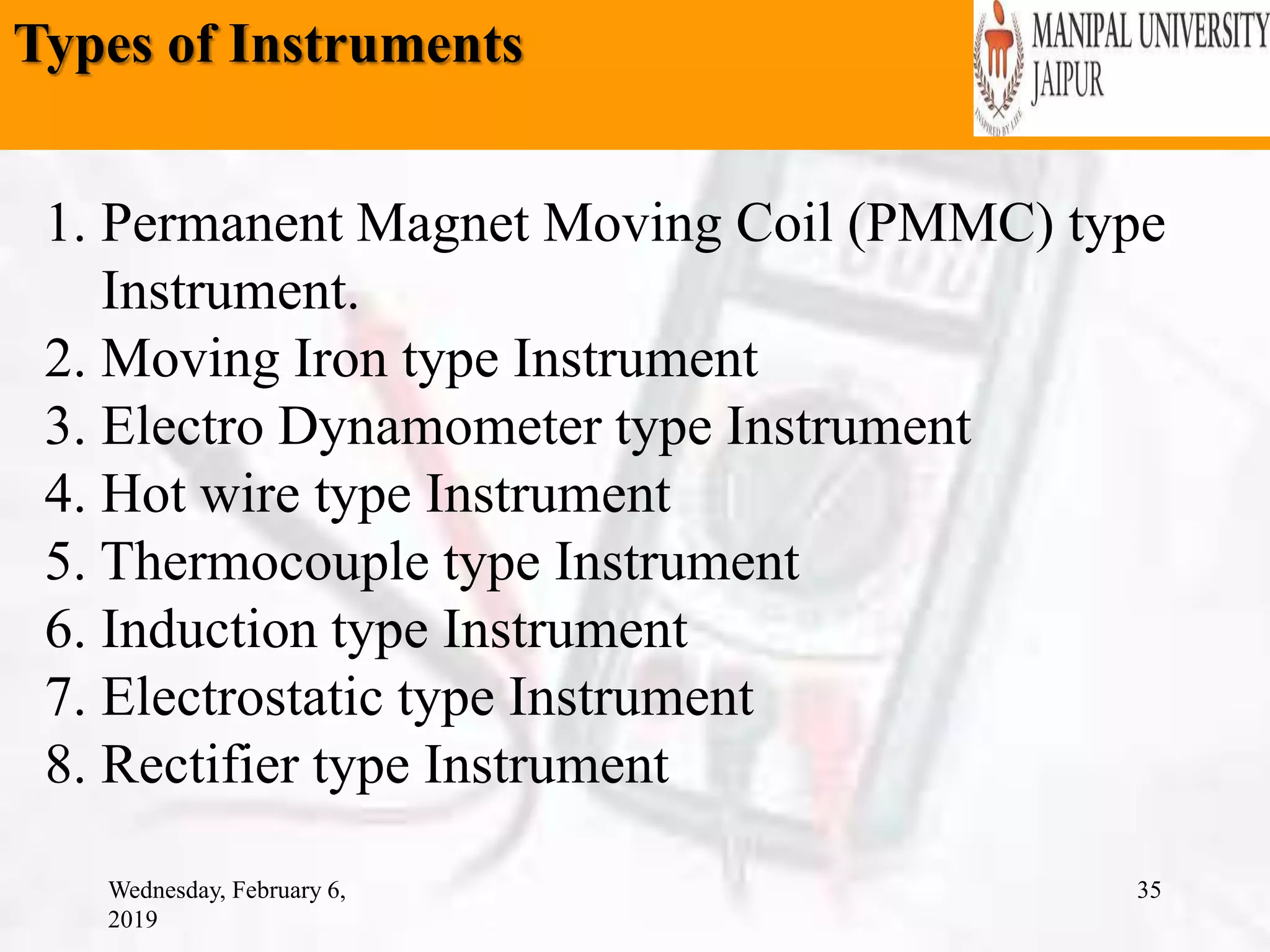 Electronic Measurement and Instrumentation | PPTX