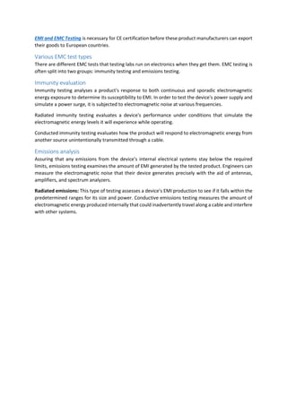 EMI and EMC Testing Laboratory Services in India.pdf
