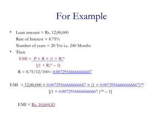 Emi calculation | PPT