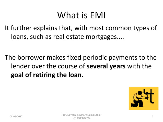 EMI calculation in Excel | PPSX | Interest Rates | Economy