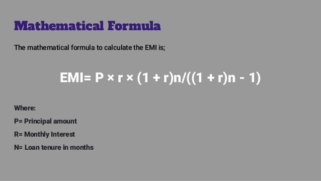 Emi calculator | Bank Of Maharashtra | PDF