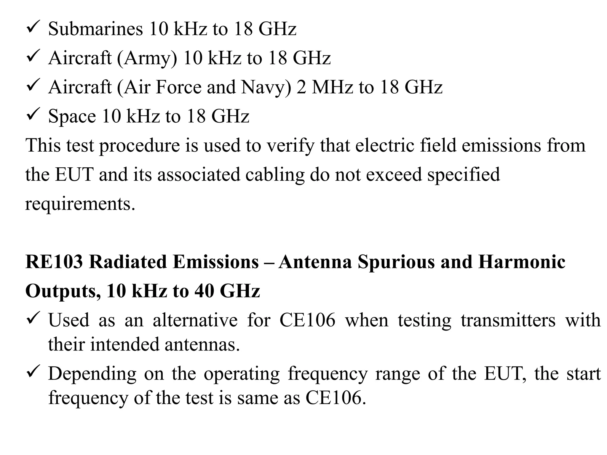 ELECTROMAGNETIC EMISSION AND SUSCEPTIBILITY STANDARDS AND ...