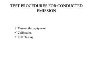 ELECTROMAGNETIC EMISSION AND SUSCEPTIBILITY STANDARDS AND ...