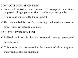 ELECTROMAGNETIC EMISSION AND SUSCEPTIBILITY STANDARDS AND ...