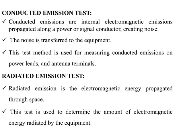 ELECTROMAGNETIC EMISSION AND SUSCEPTIBILITY STANDARDS AND ...