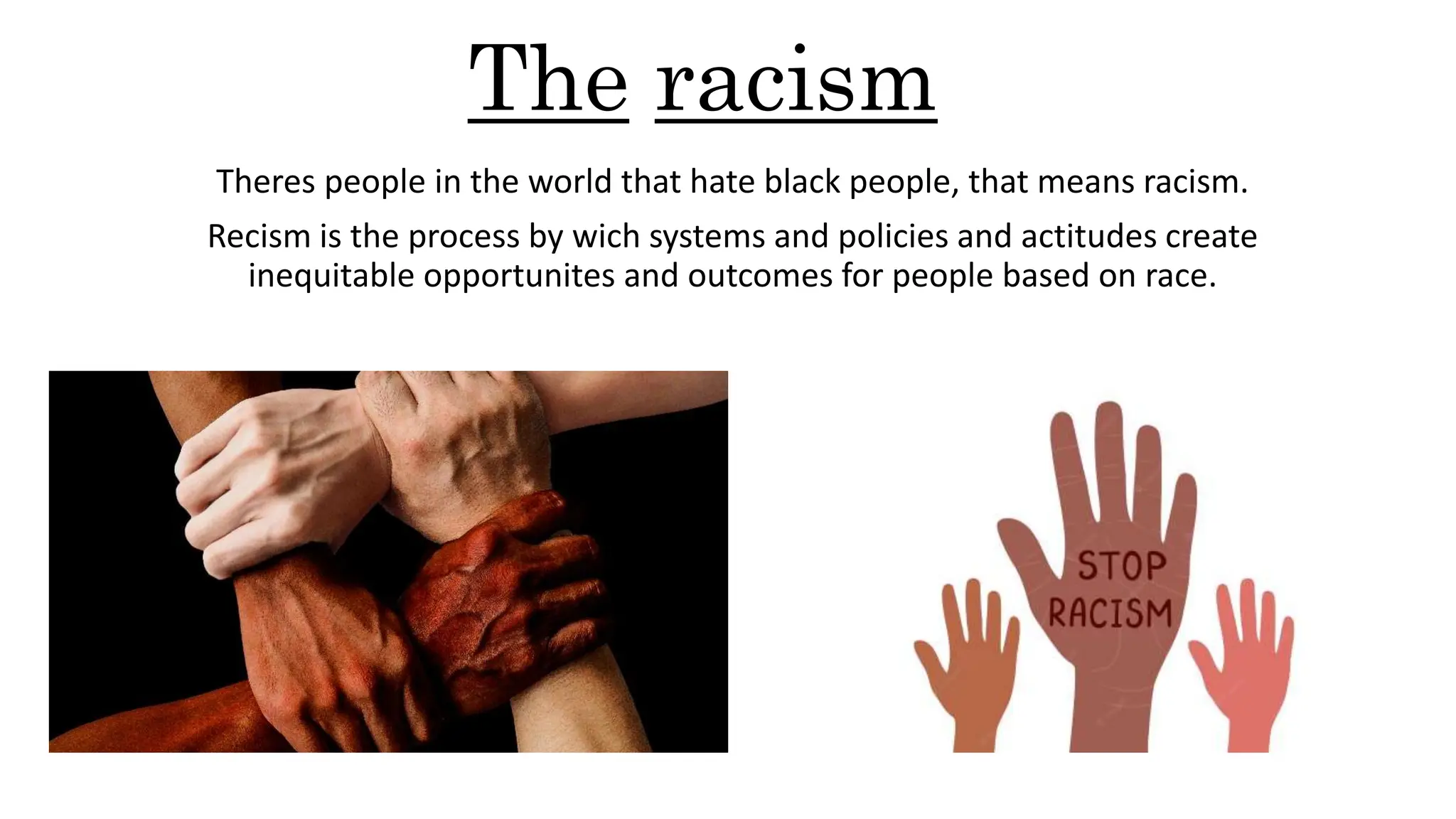 El racismo presentación escolar datos ppt | PPT