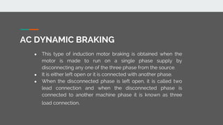 Methods of Electrical Braking of AC motors | Electrical Machine II | AC ...