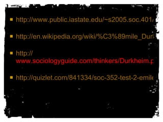 Emile durkheim | PPT