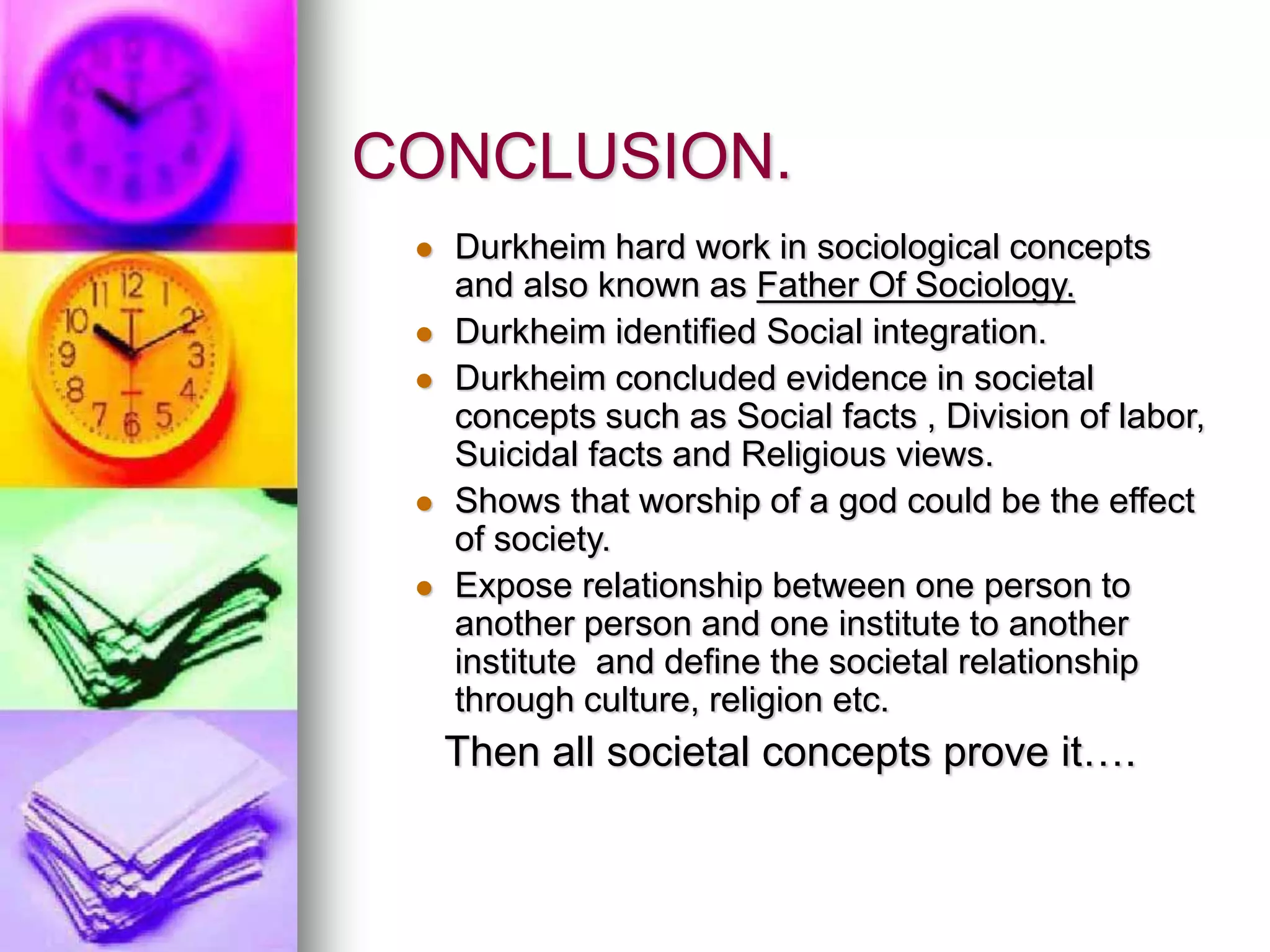 Emile durkheim father of sociology | PPT