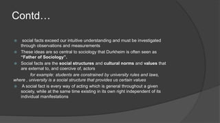 Emile Durkheim, Sociologist ppt | PPTX