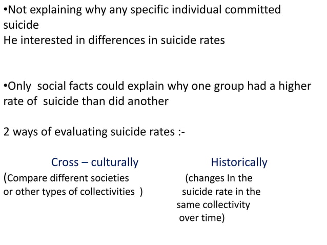 Emile durkheim theory of suicide and types of suicide with diagramatic ...