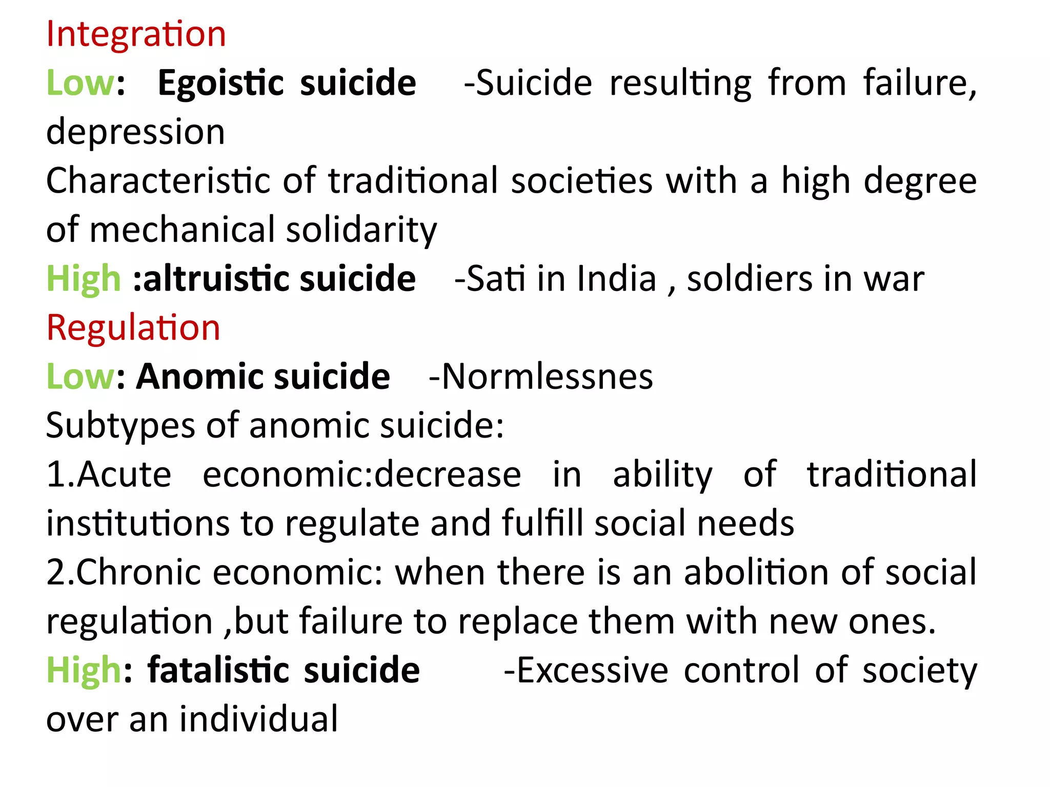 Emile durkheim theory of suicide | PDF