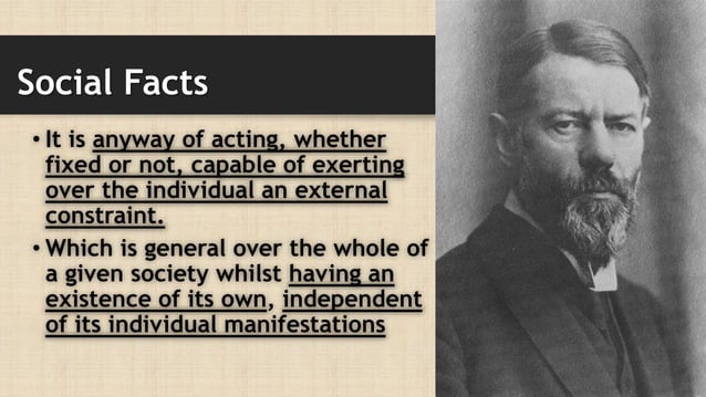 Emile Durkheim- What is Social Facts? | PPTX